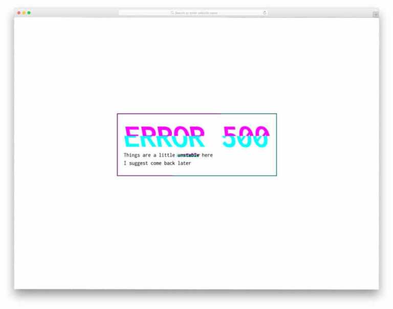 10 Beautiful 10 Error Page Templates In 10 – UiCookies Within Html5 ...