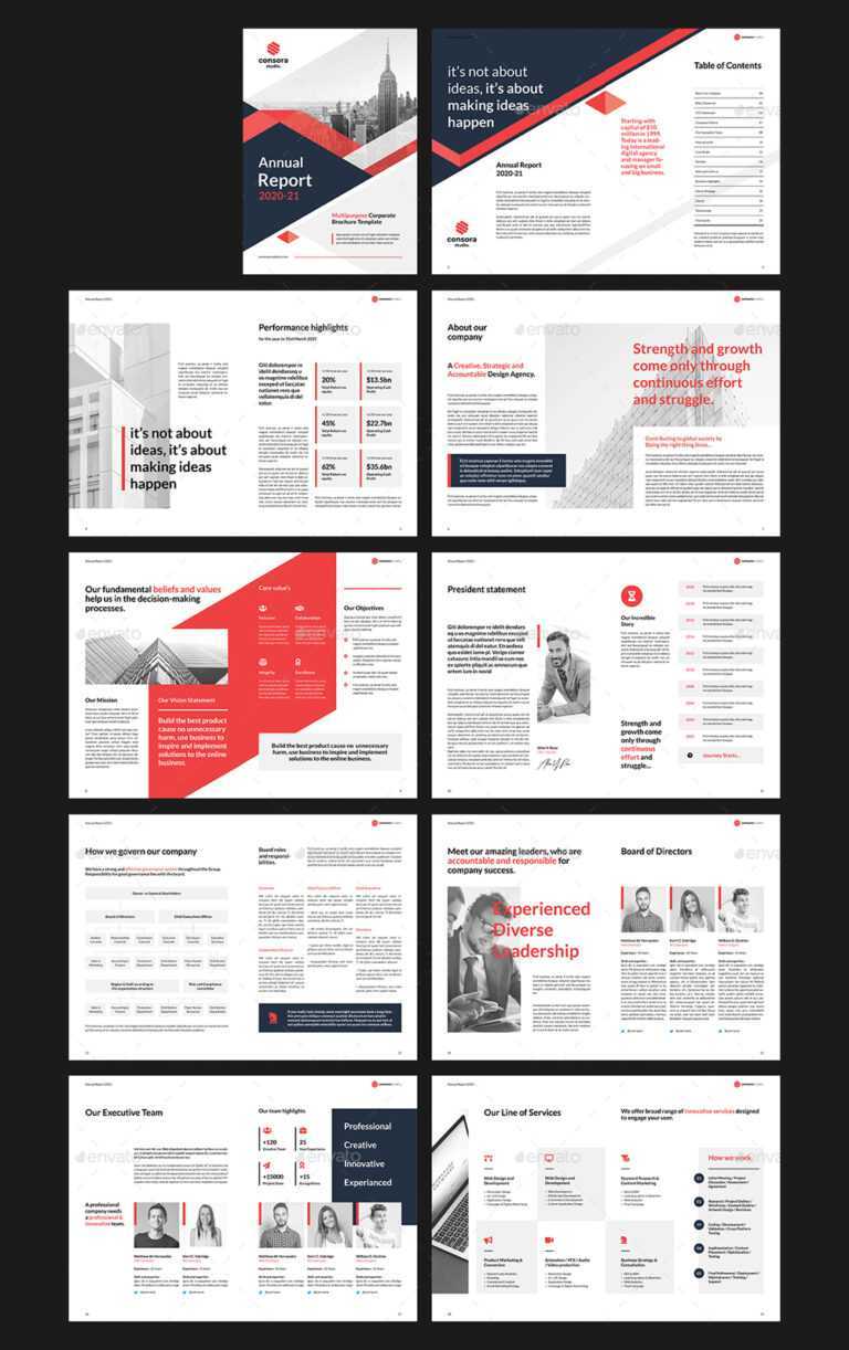 10 Best Annual Report Templates Word • PSD Design For Annual Report ...