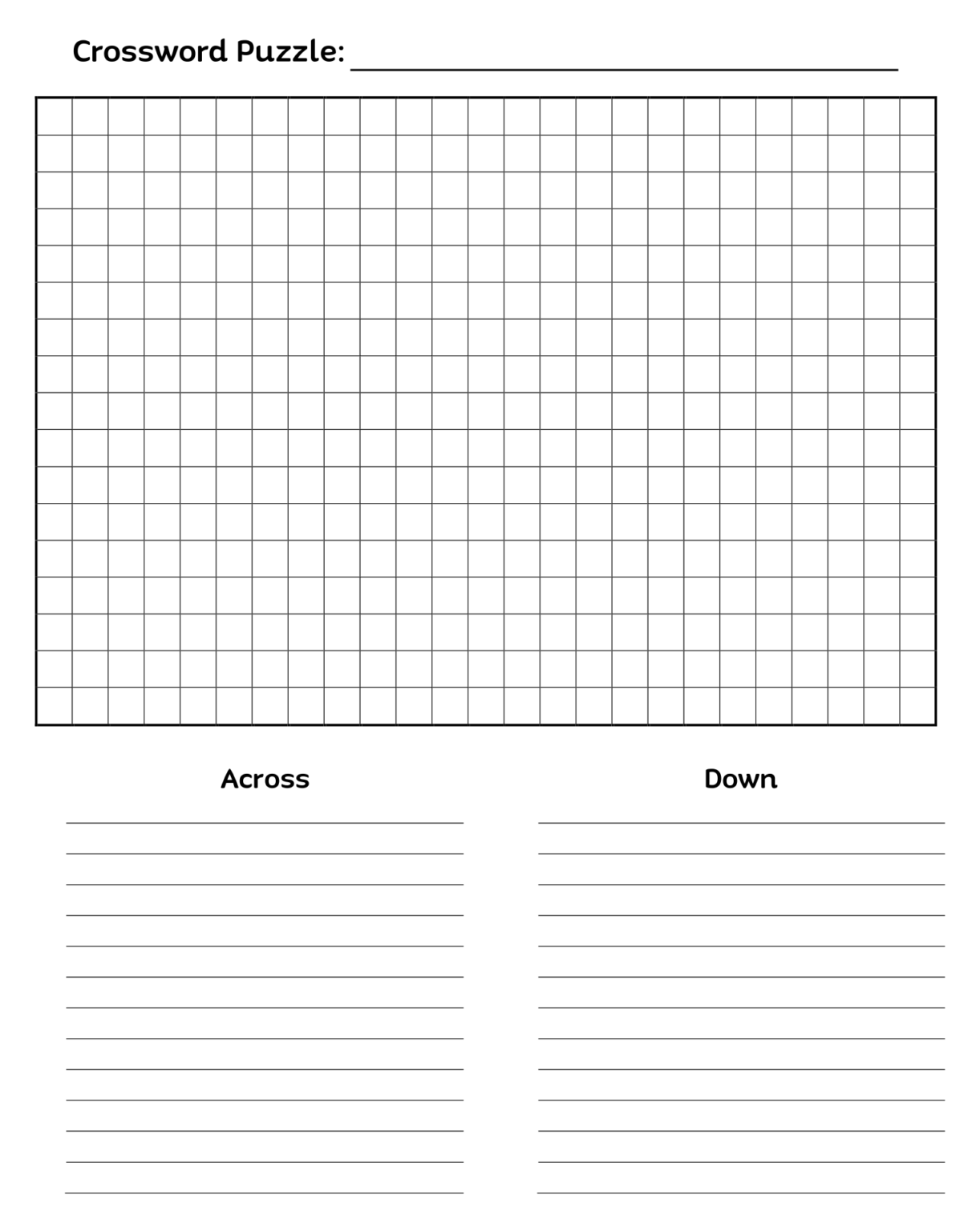 10 Best Blank Word Search Puzzles Printable – Printablee ...