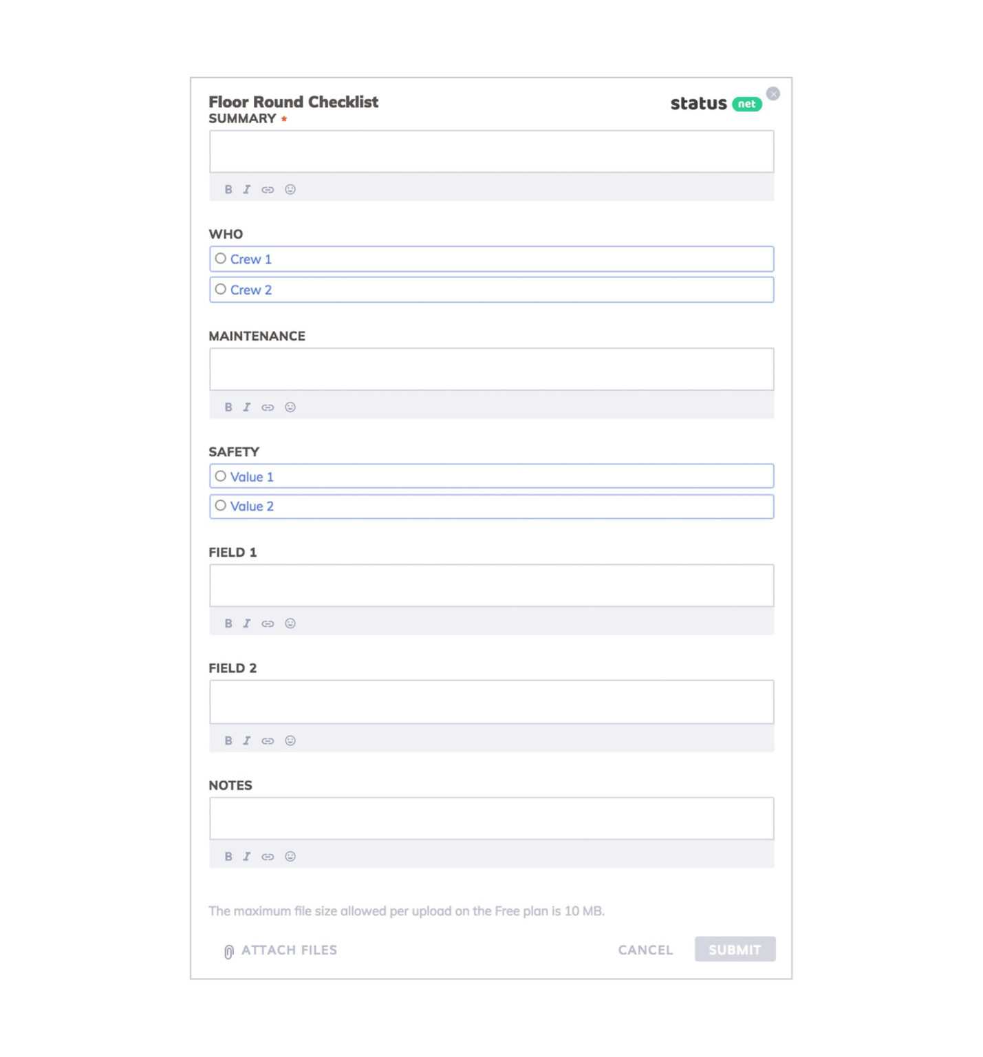 10 Best Examples Of End Of Shift Report Forms (Free) With Regard To ...