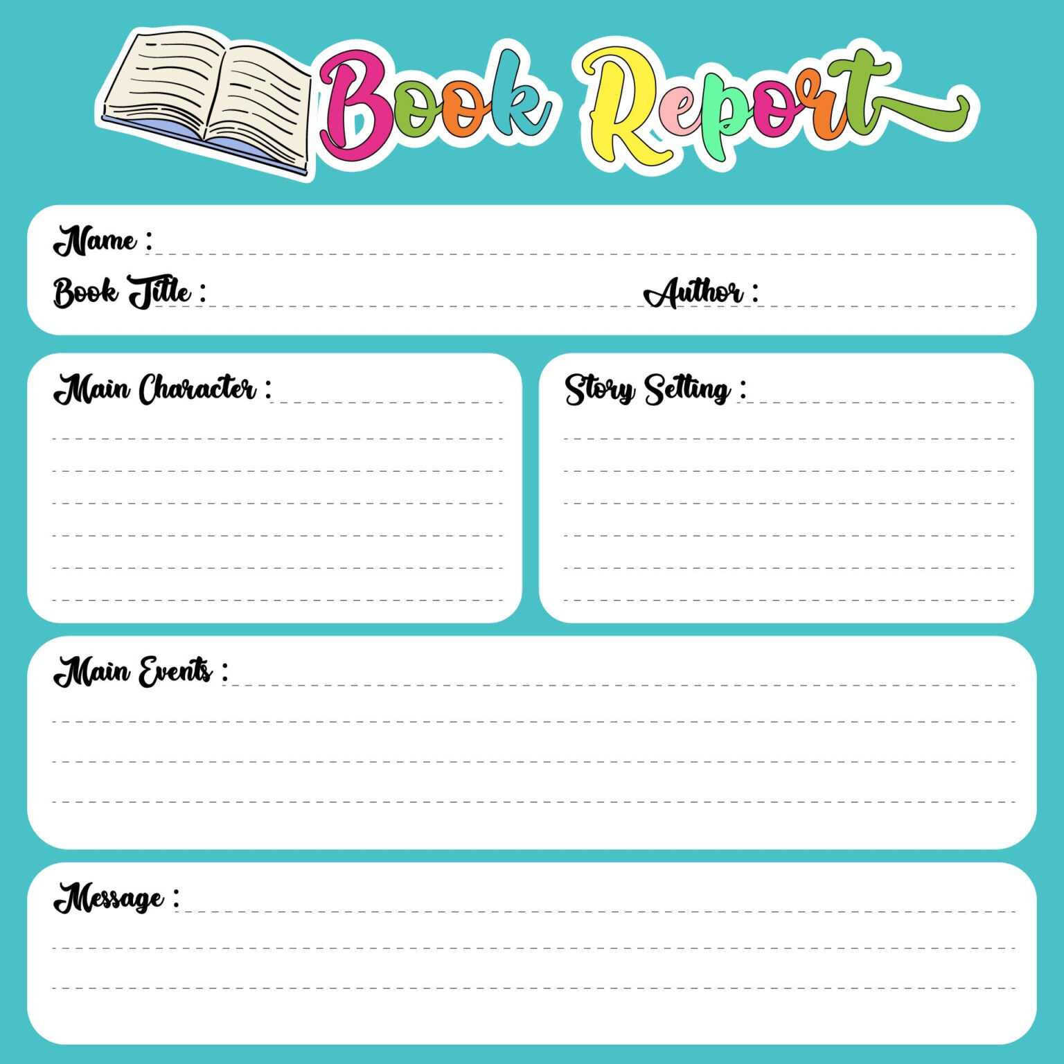 10 Best Free Printable Book Report Forms – Printablee - Rebeccachulew.com