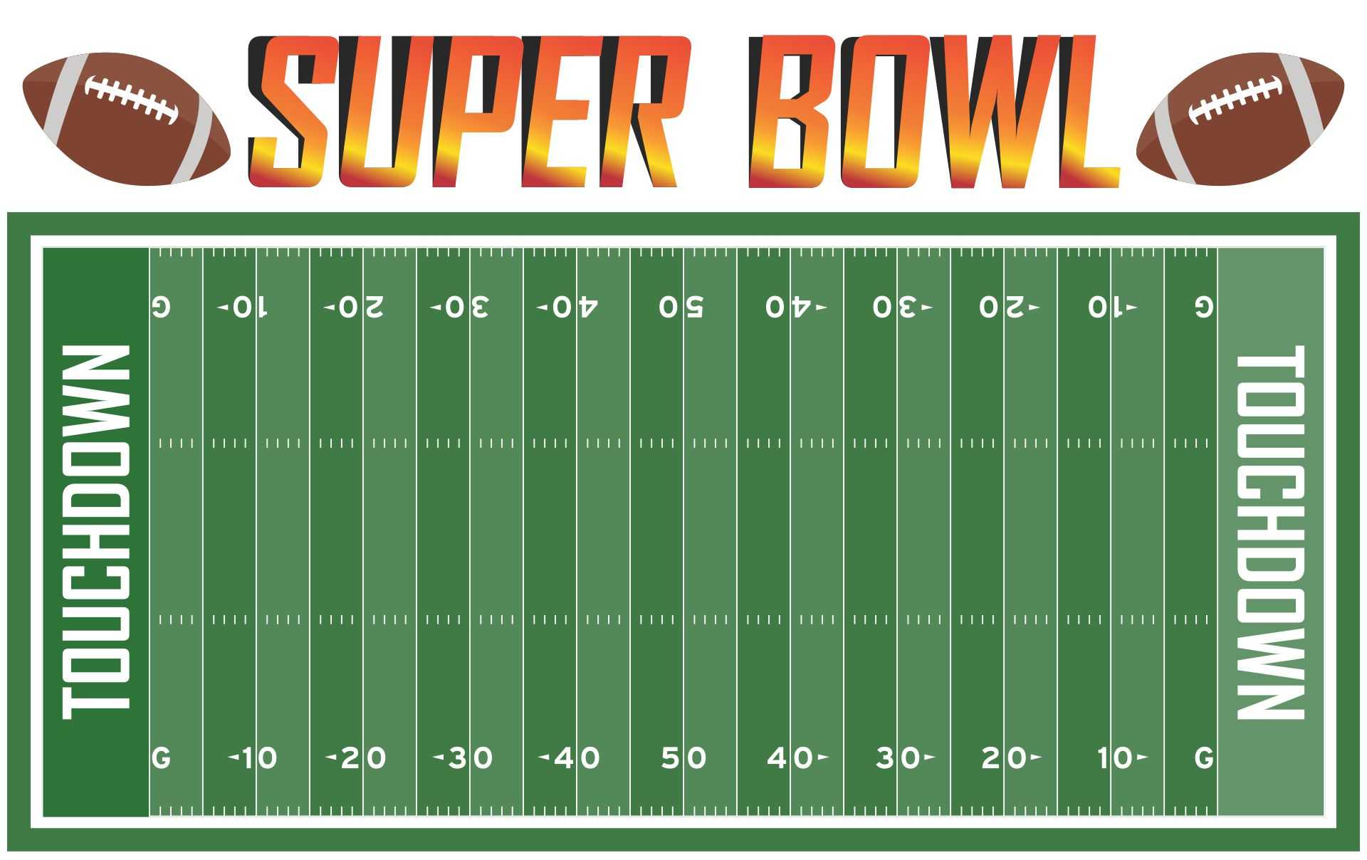 10 Best Free Printable Football Field – Printablee - Rebeccachulew.com