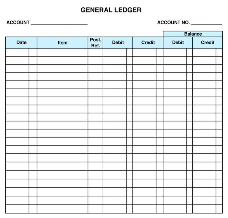 10 Best Free Printable Ledger Balance Sheet – Printablee ...