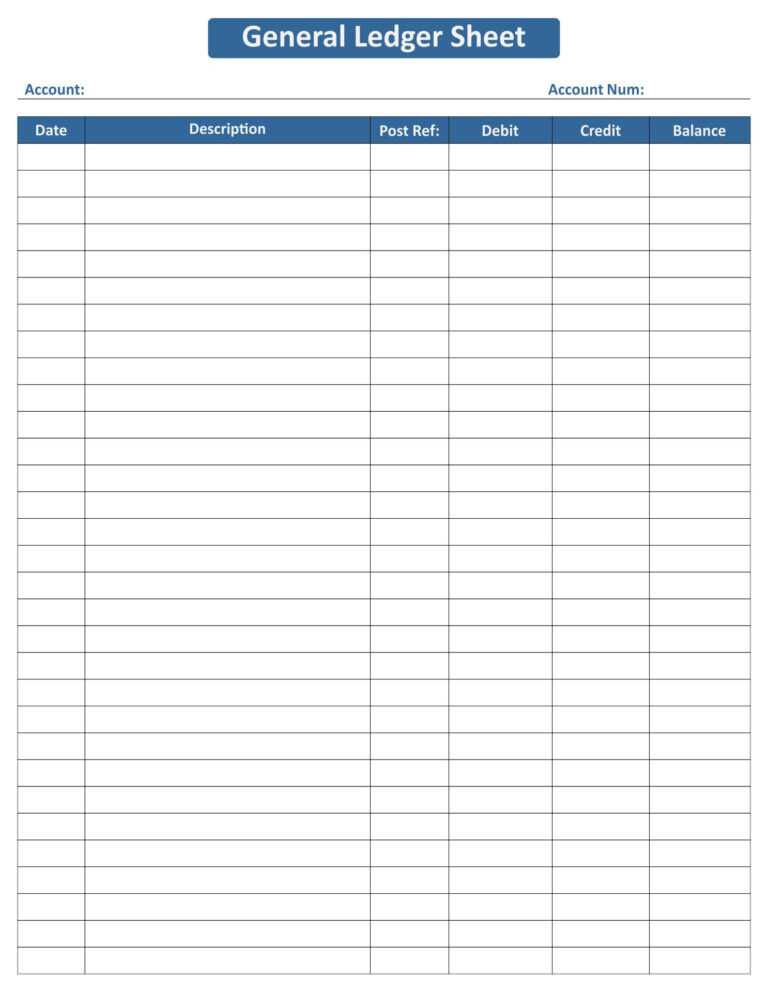 10 Best Free Printable Ledger Balance Sheet Printablee