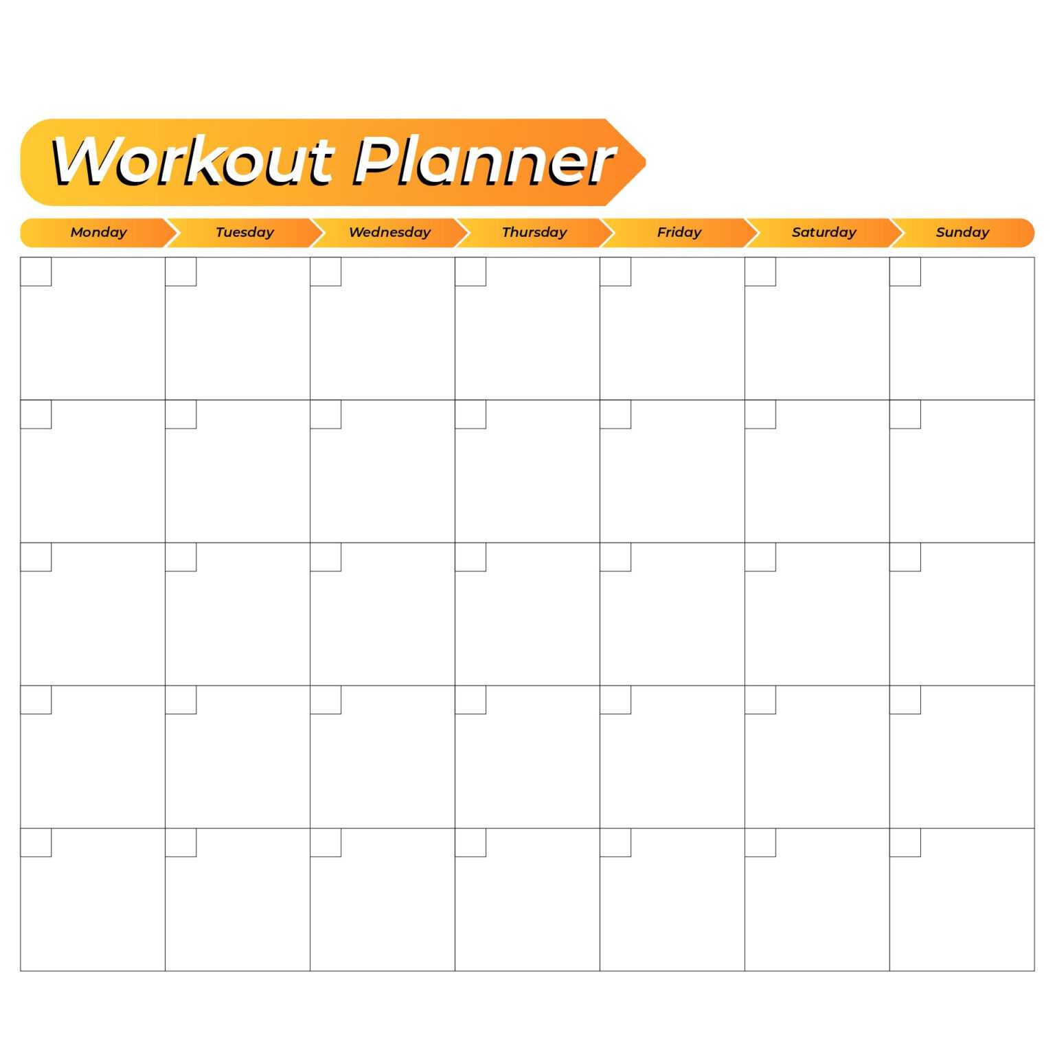 10 Best Free Printable Weekly Workout Schedule – Printablee ...