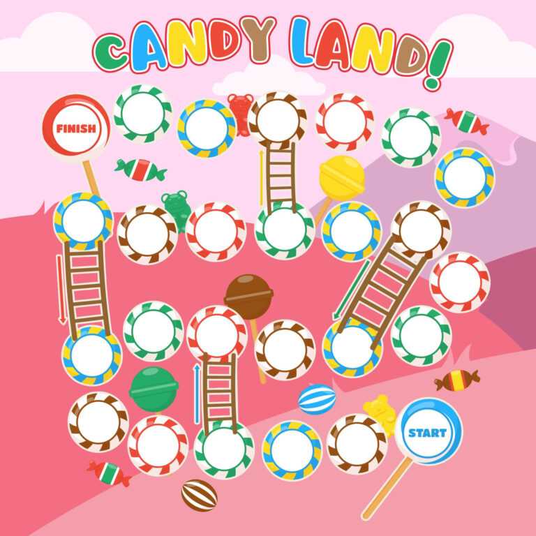 Blank Candyland Template - Rebeccachulew.com