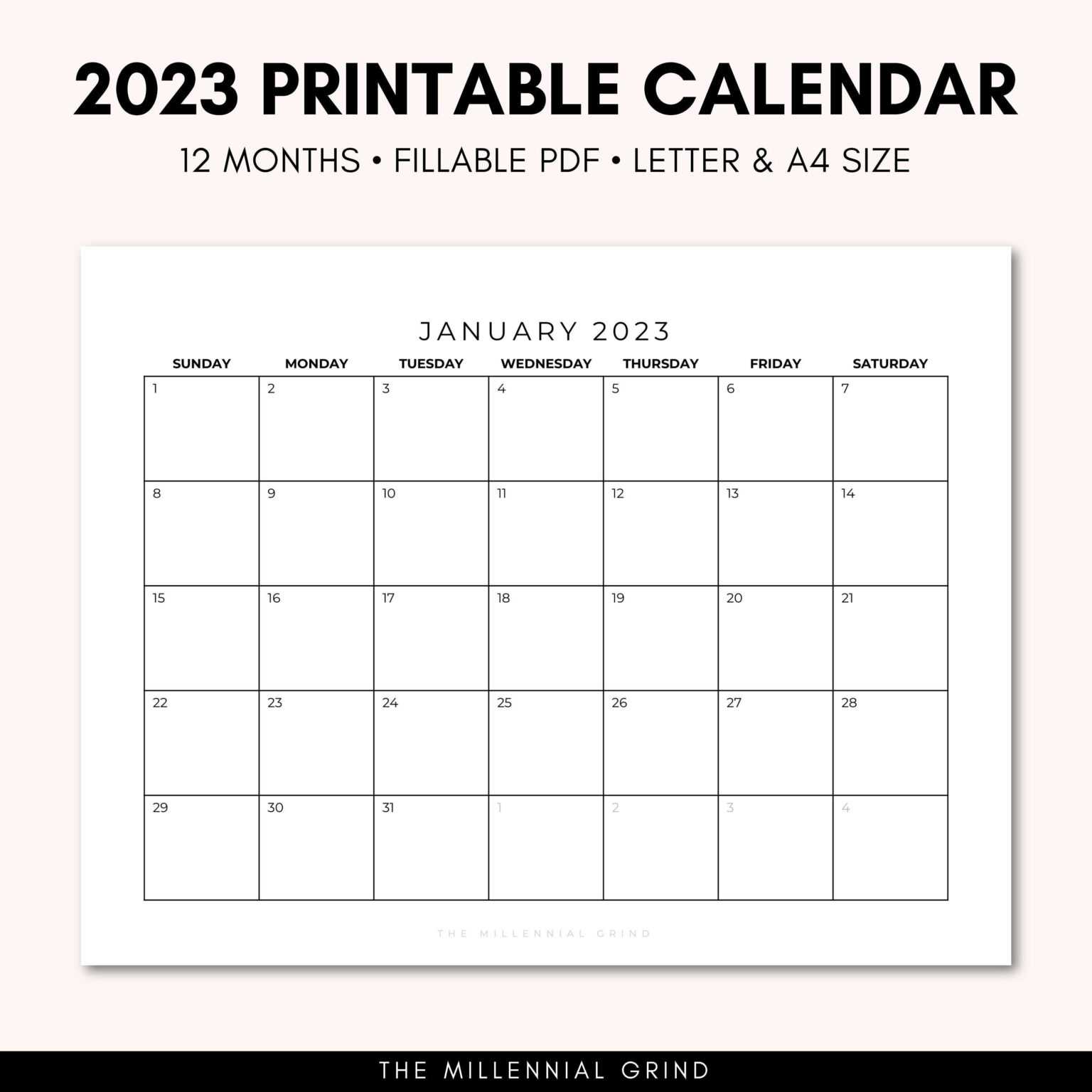 Blank Calender Template - Rebeccachulew.com