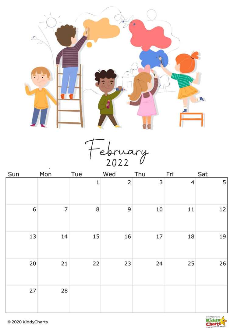 10 Calendar Thats Printable Kids – Monthly Snapshots Inside Blank ...