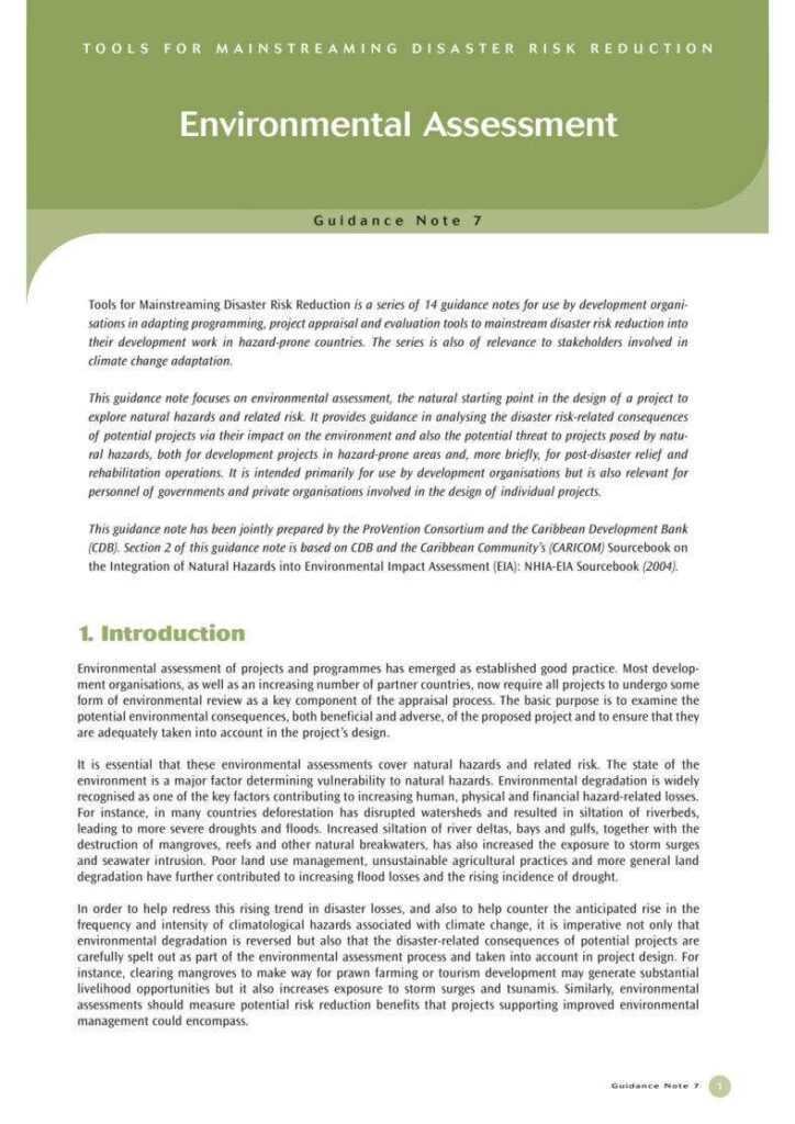 10+ Environmental Assessment Templates – PDF Free & Premium Templates ...