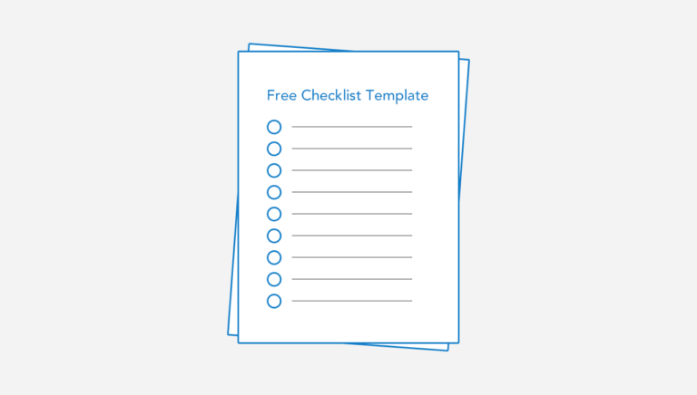 10% Free Checklist Templates – Download And Print Pertaining To Blank ...