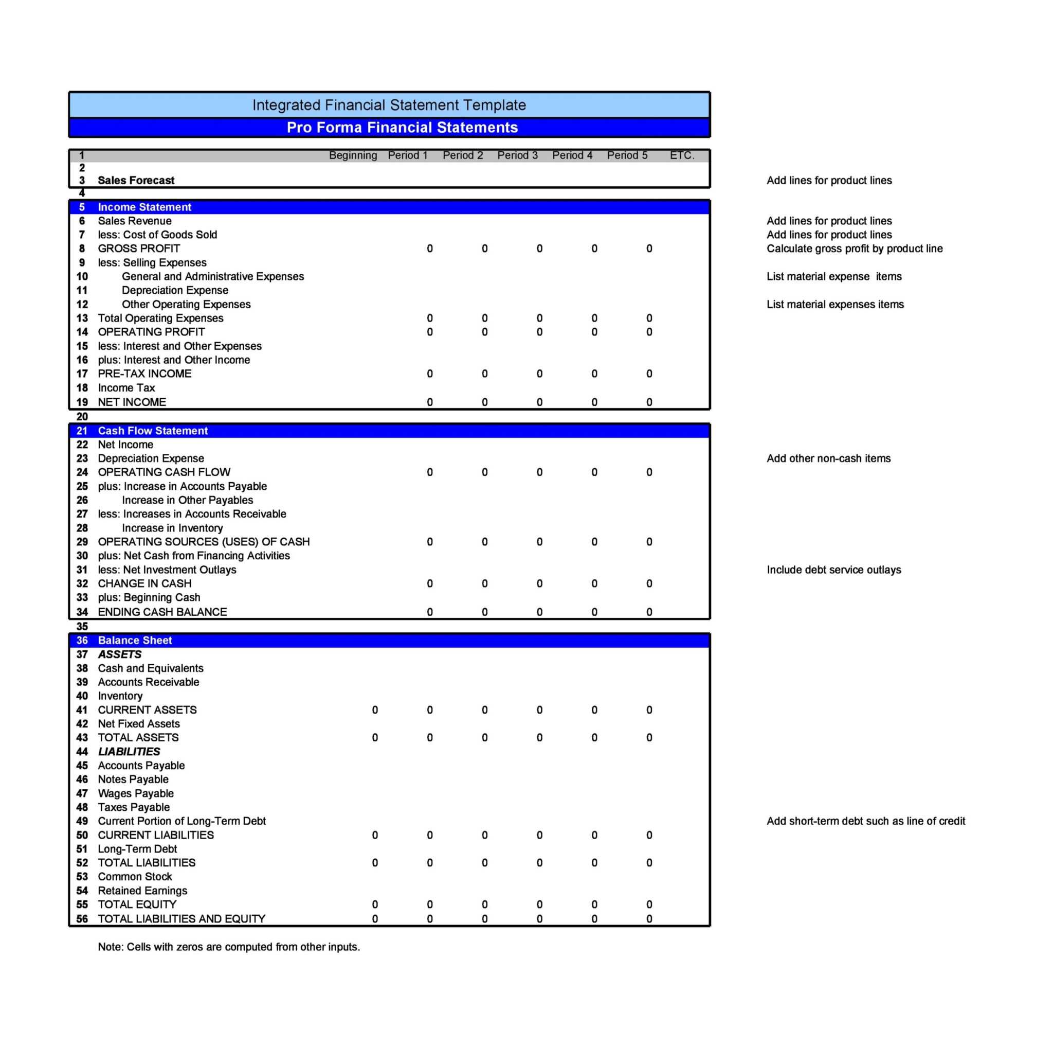 10 Free Financial Statement Templates Excel Templatearchive With