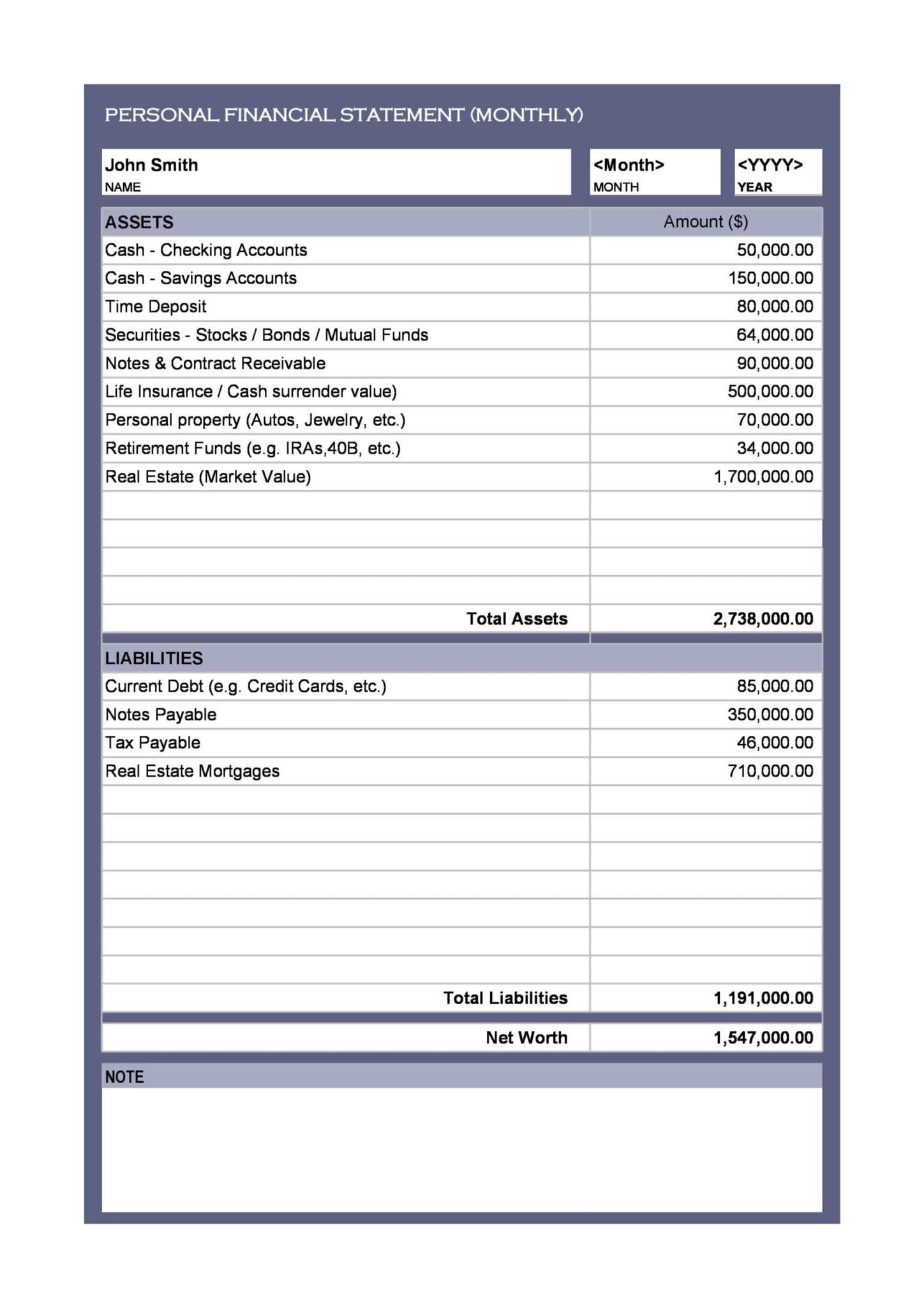10 Free Financial Statement Templates (Excel) – TemplateArchive With ...