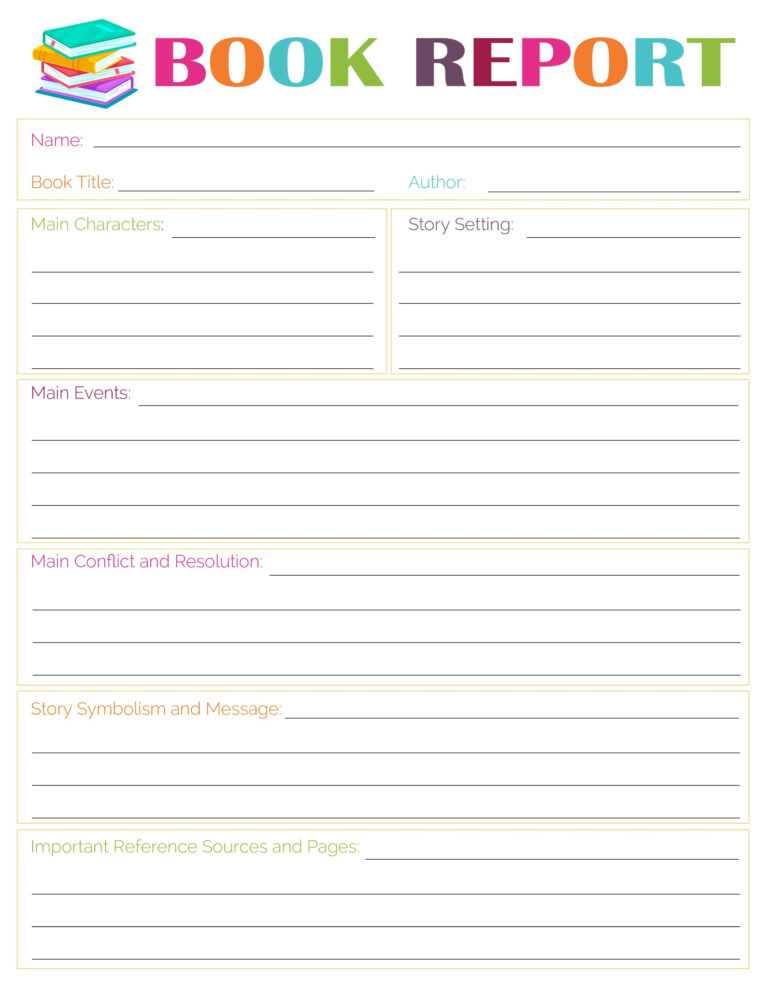 10 Free Printable Book Report Templates – Freebie Finding Mom Inside ...
