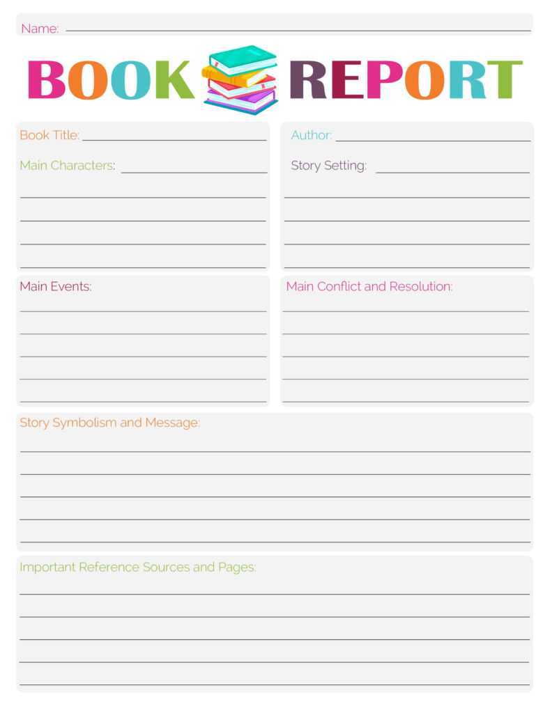 10 Free Printable Book Report Templates – Freebie Finding Mom Inside ...