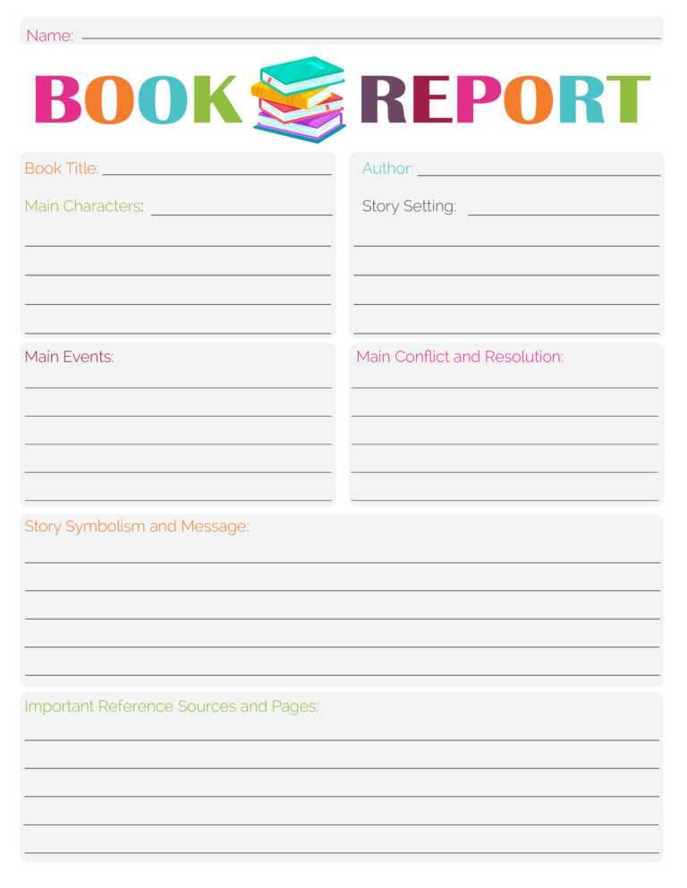 6Th Grade Book Report Template - Rebeccachulew.com