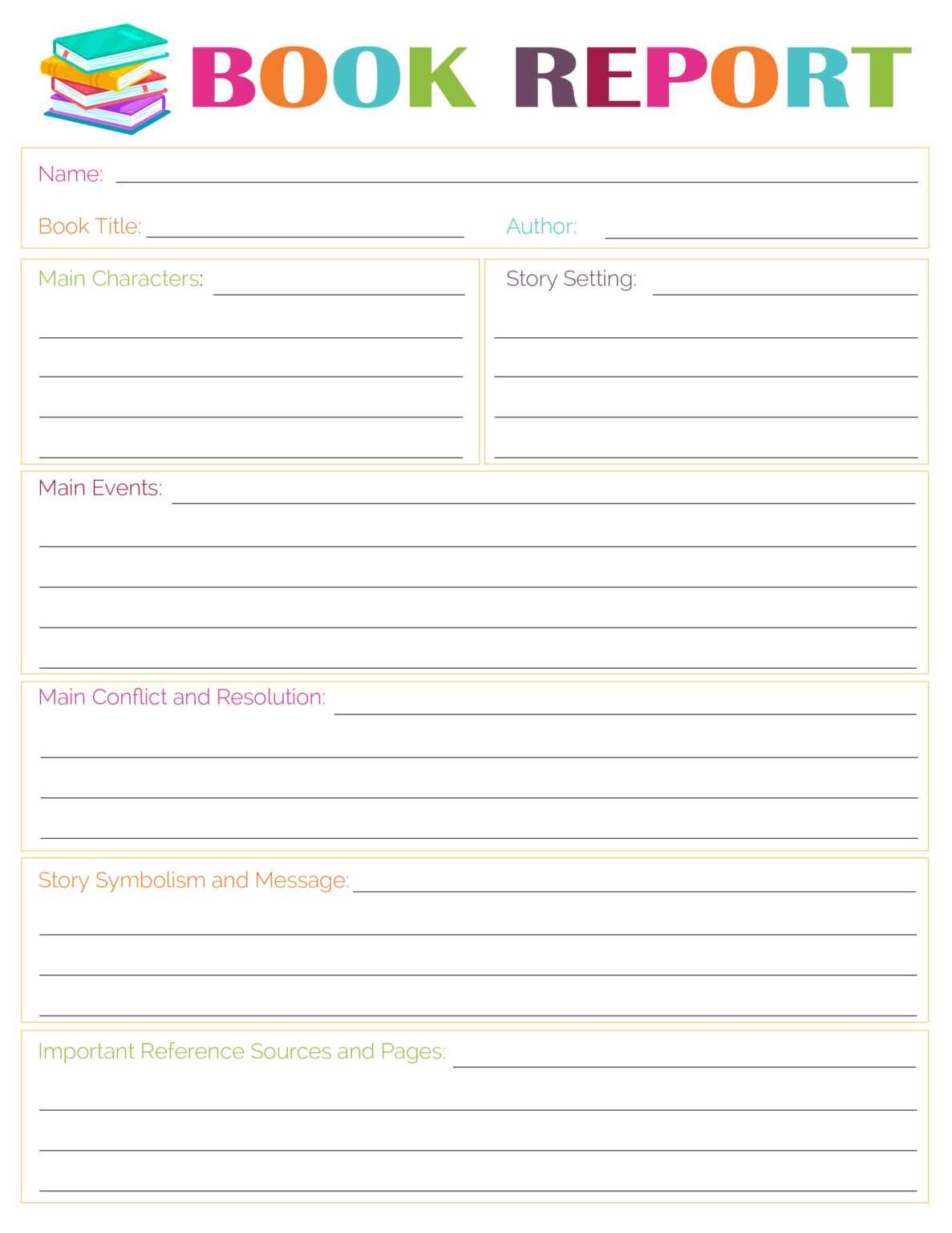 10 Free Printable Book Report Templates – Freebie Finding Mom With ...