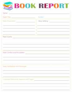 10 Free Printable Book Report Templates – Freebie Finding Mom With ...