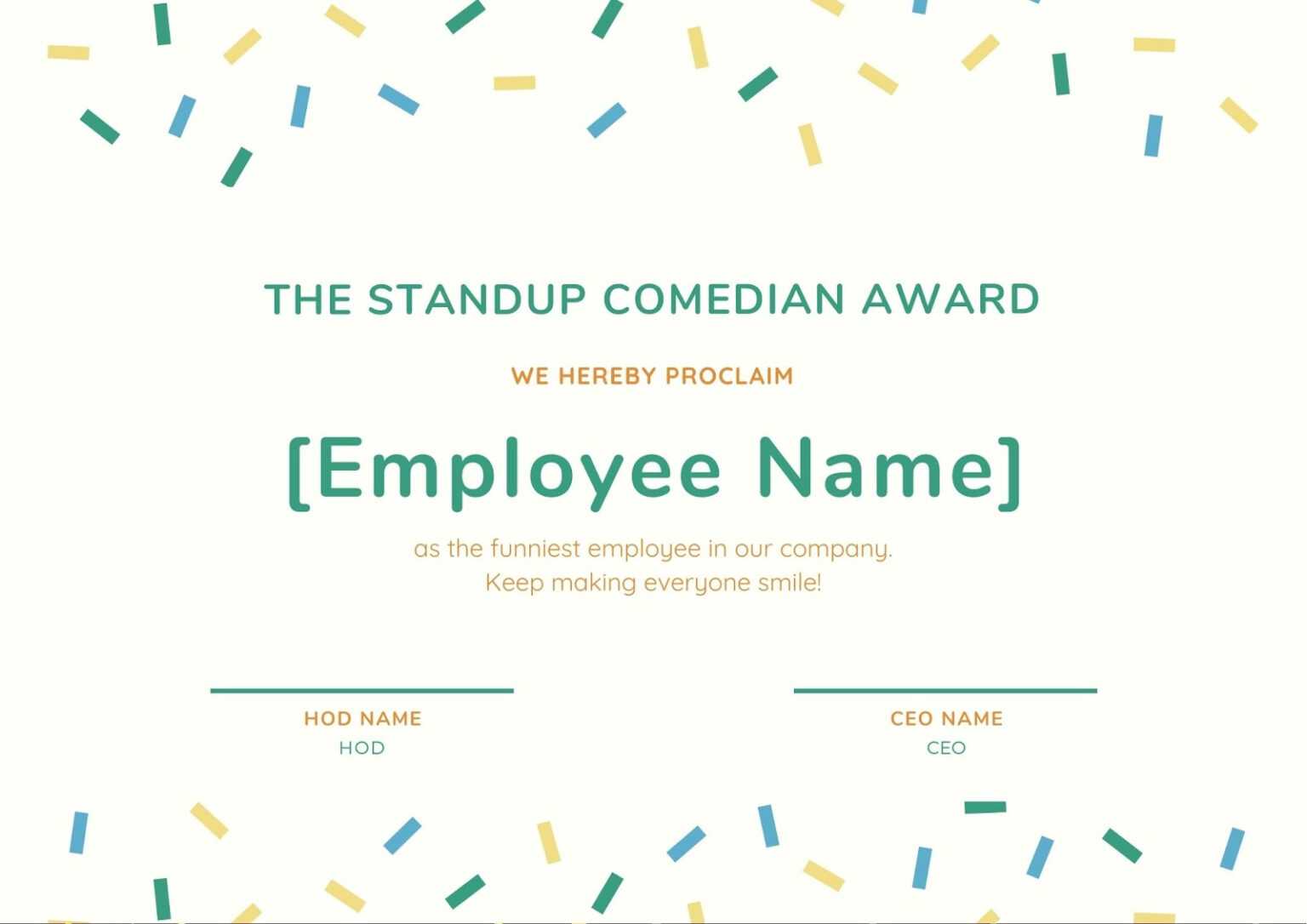 10 Fun Employee Award Ideas For 10 – Springworks Blog With Regard To ...