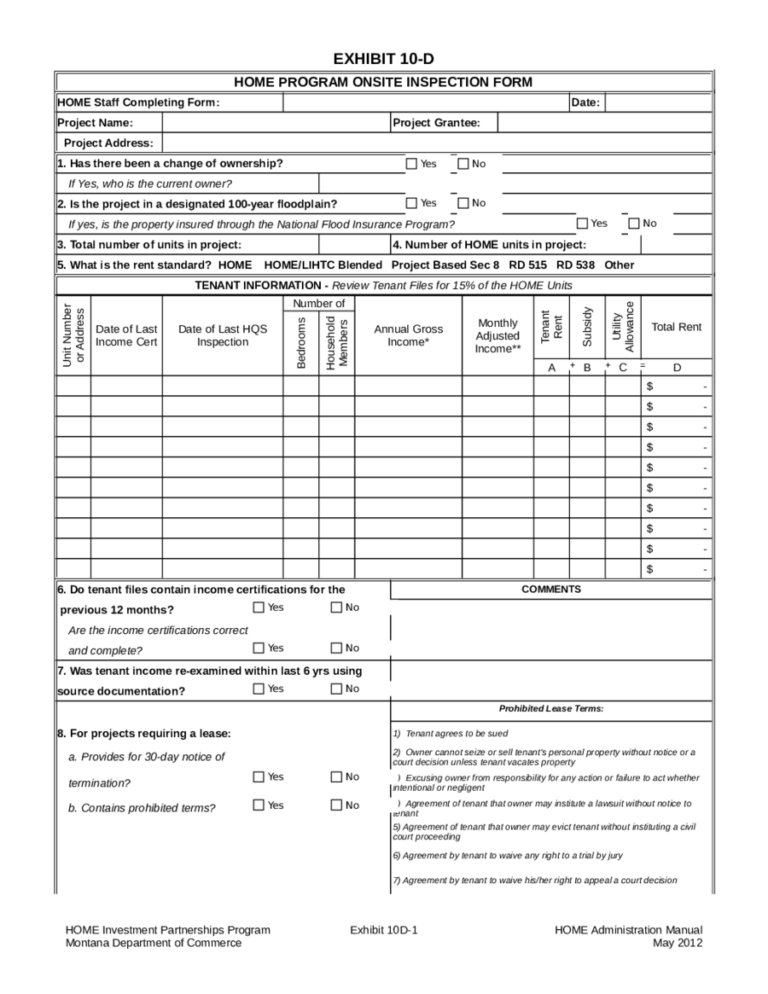 10 Home Inspection Report – Fillable, Printable PDF & Forms For Home ...