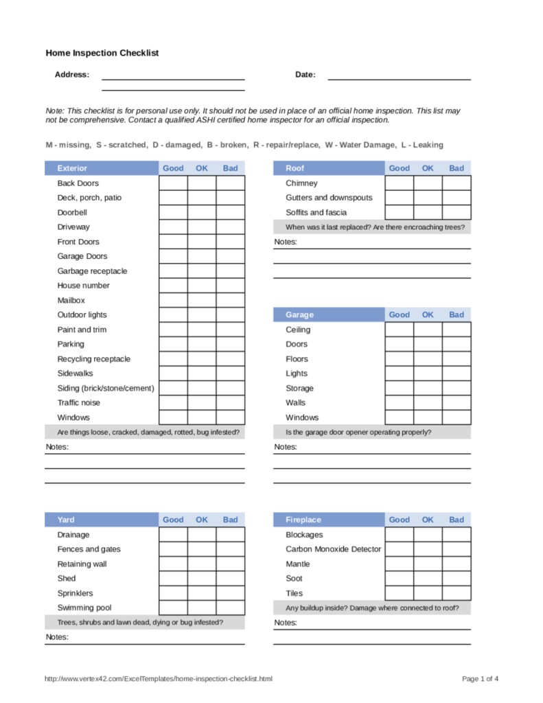 10 Home Inspection Report – Fillable, Printable PDF & Forms For Home ...