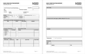 10+ Printable Construction Report Formats In MS Word With Construction ...