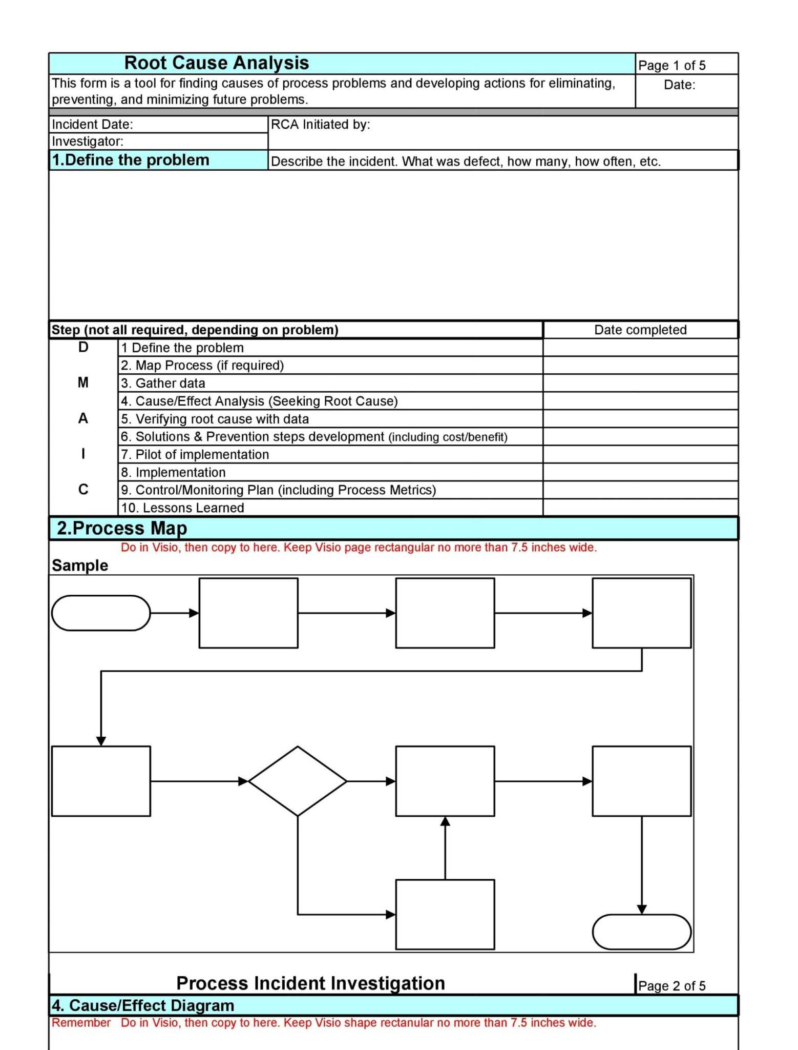 10 Simple Root Cause Analysis Templates (+Examples) Within Root Cause ...