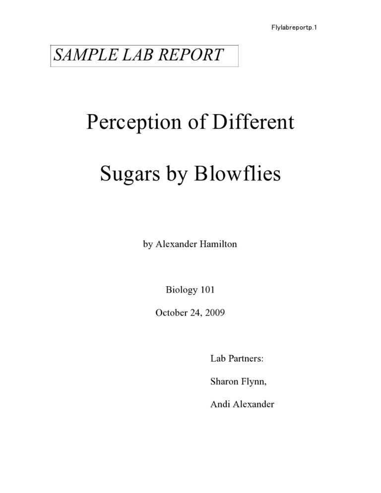 10 Useful Lab Report Examples (& Free Templates) Pertaining To ...