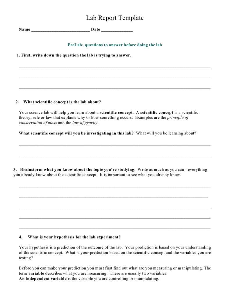 10 Useful Lab Report Examples (& Free Templates) Regarding Science Lab ... 10 Useful Lab Report Examples (& Free Templates) Regarding Science Lab ...
