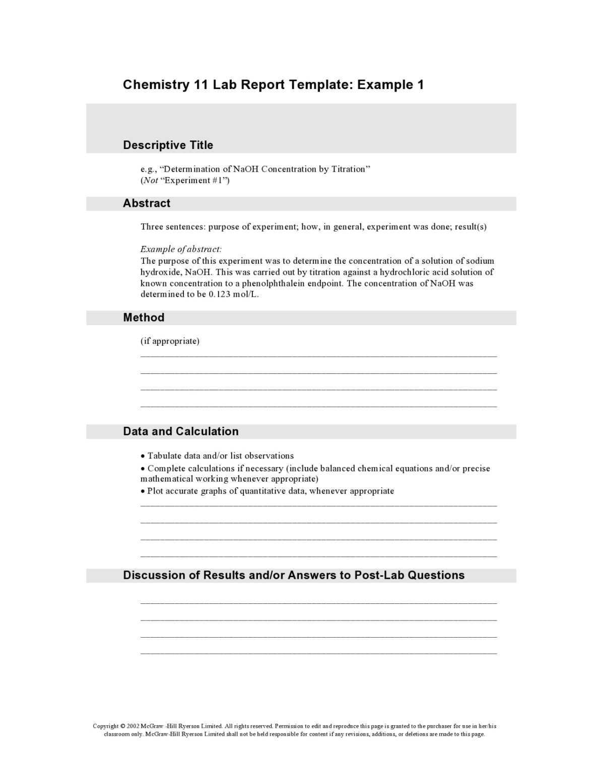 10 Useful Lab Report Examples (& Free Templates) With Regard To ...