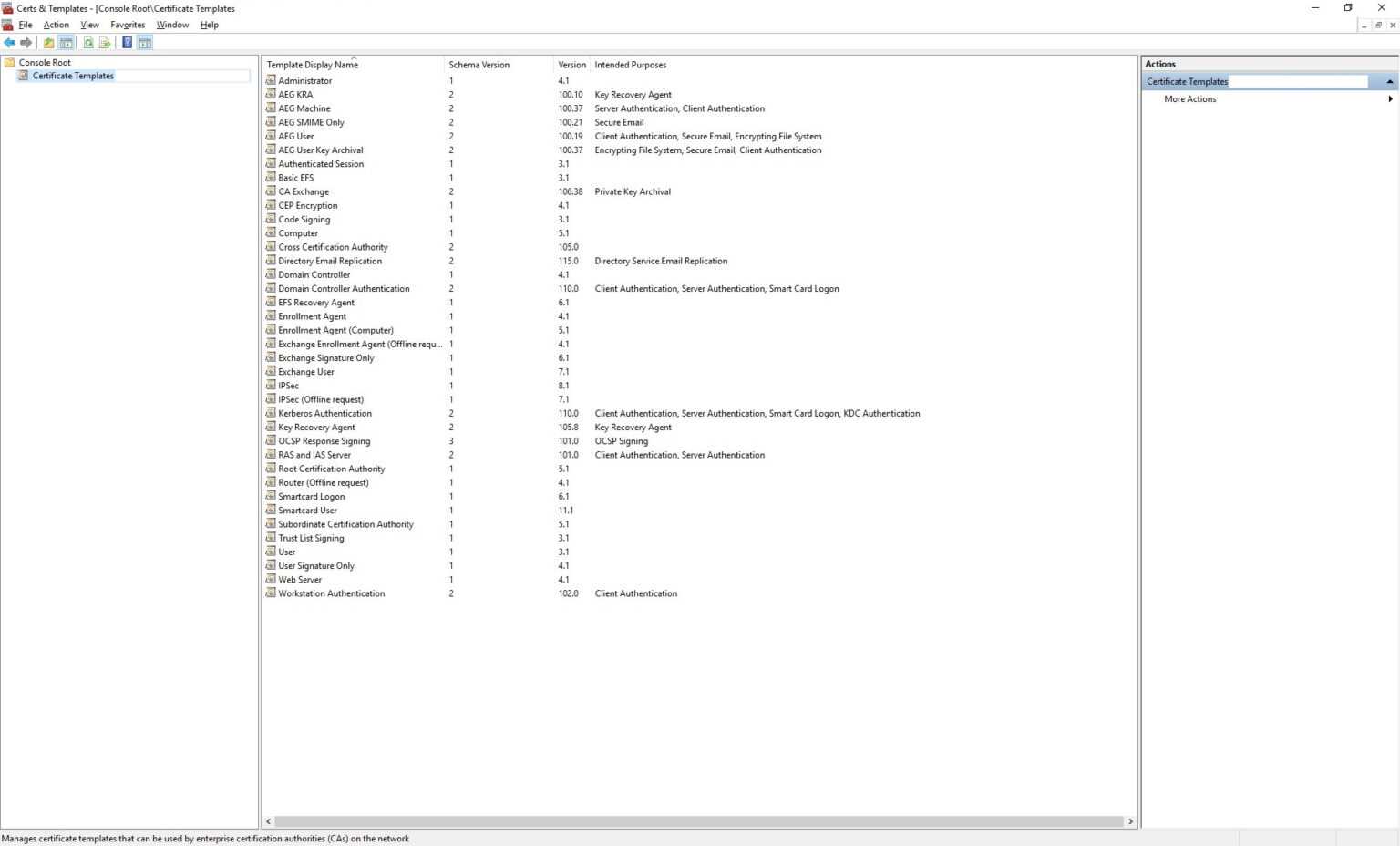 Aeg How To Create Custom Certificate Templates Aeg How To With Workstation Authentication