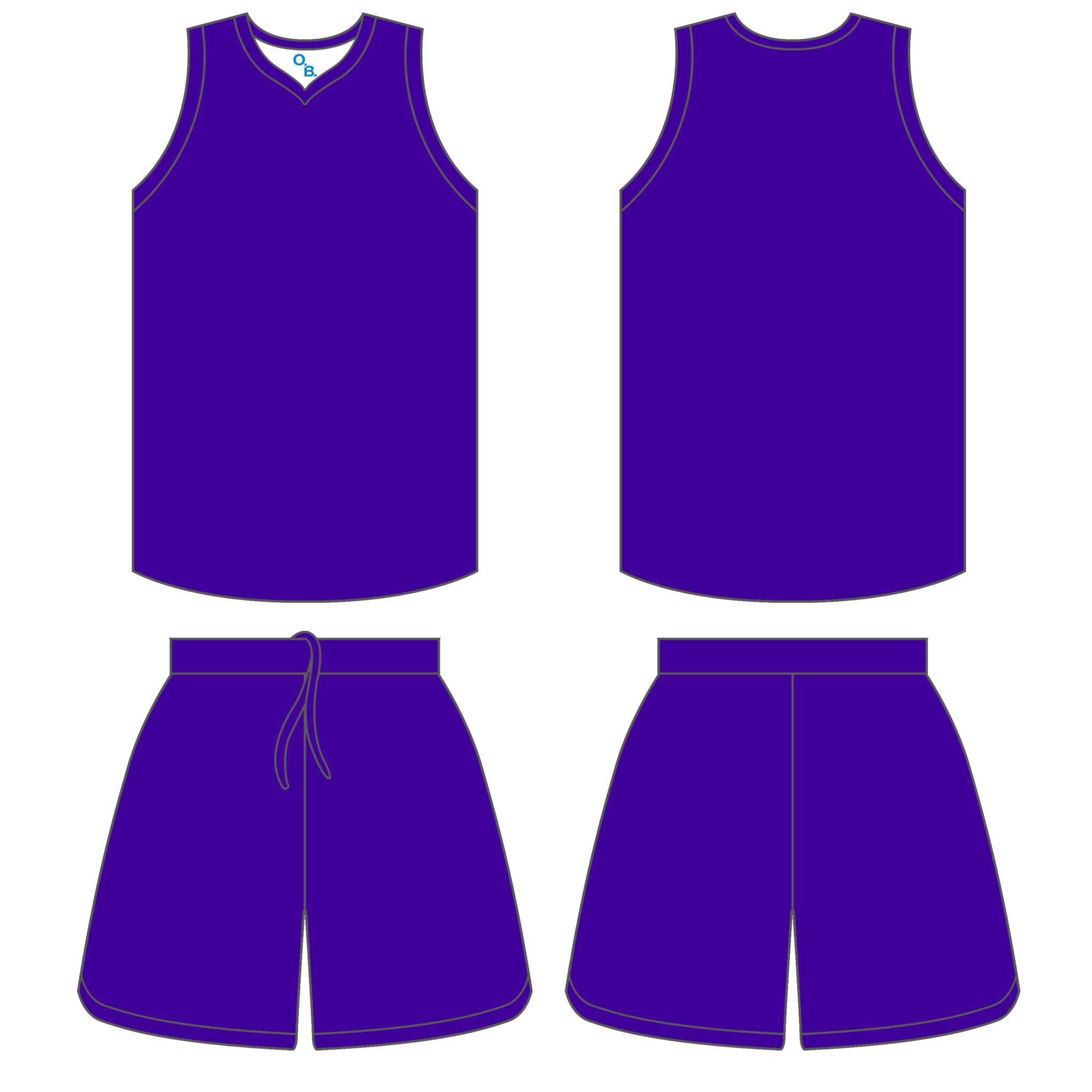 Blank Basketball Uniform Template - Rebeccachulew.com