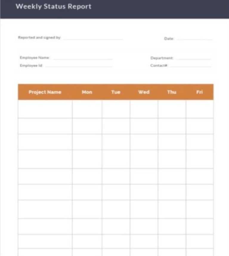 Best Free Project Status Report Templates (Word, Excel, PPT) Throughout ...