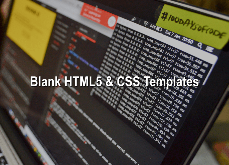 Html5 Blank Page Template - Rebeccachulew.com