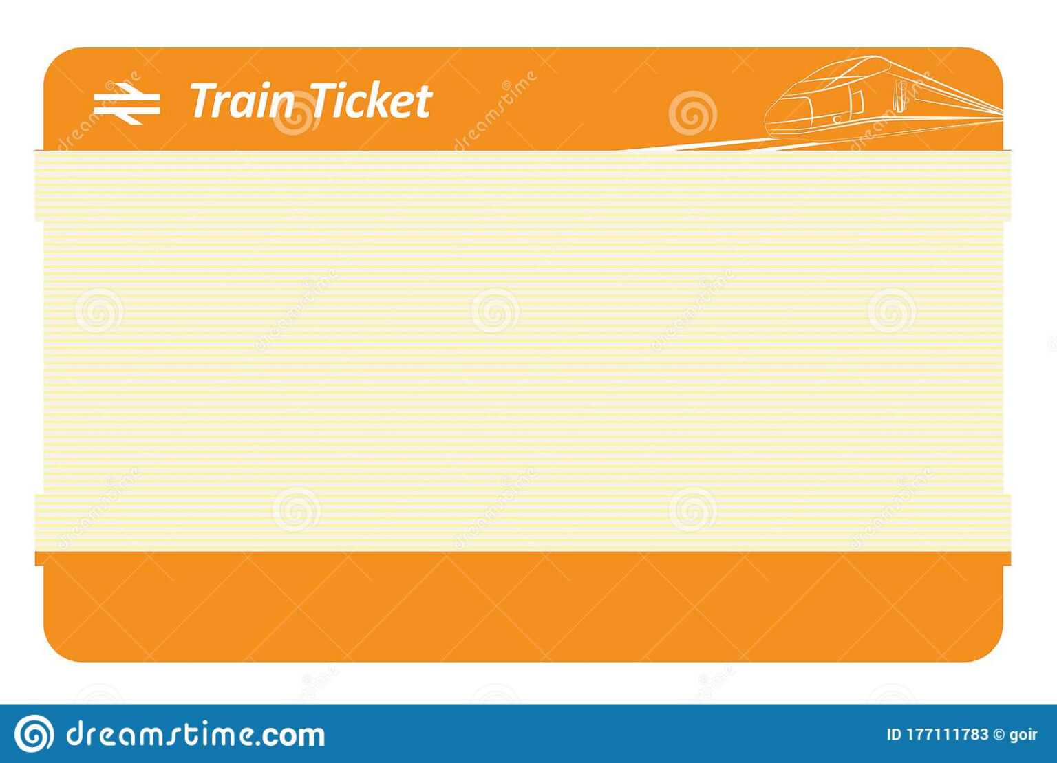 Blank Train Ticket Stock Illustration - Rebeccachulew.com