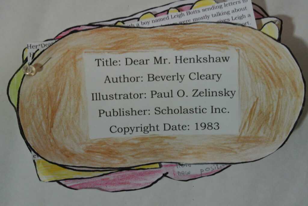 Book Report 10 – Class 10G With Regard To Sandwich Book Report Template ...