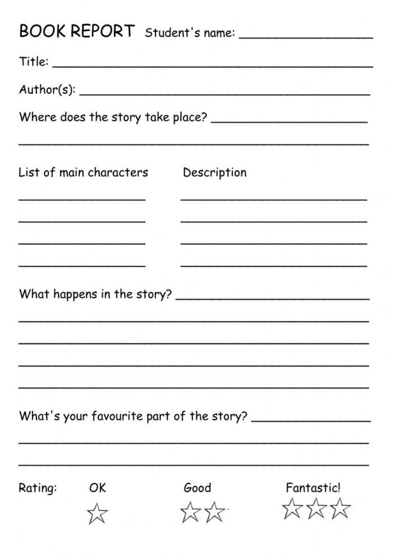 Book Report Online Pdf Activity Regarding Book Report Template In ...