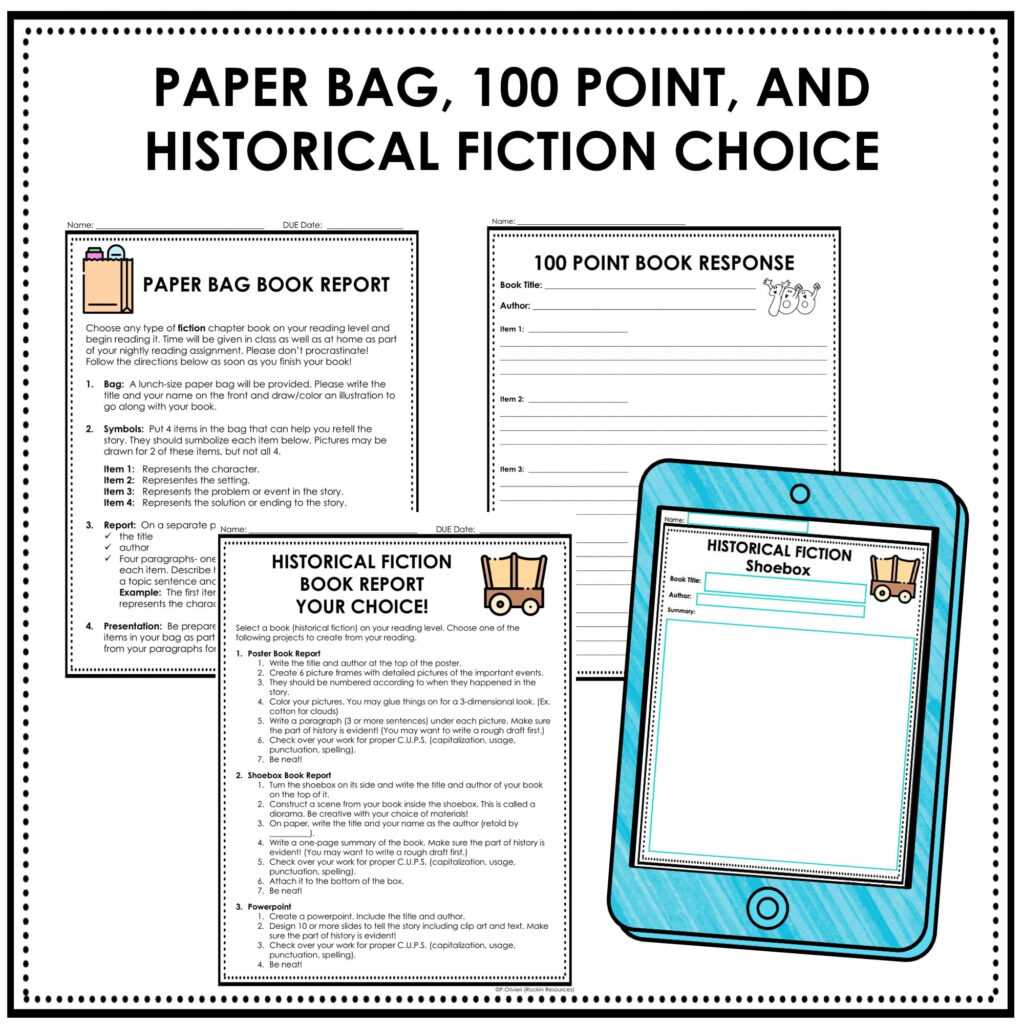 Paper Bag Book Report Template - Rebeccachulew.com