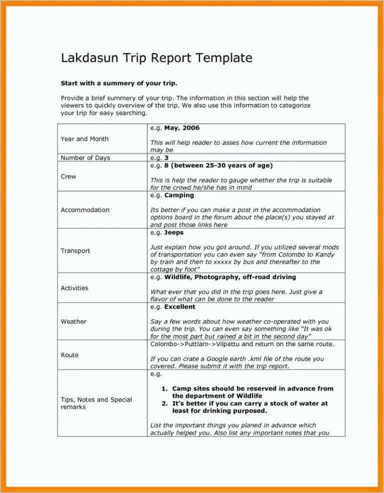 Business Trip Report – 10+ Examples, Format, Pdf Examples With Regard ...