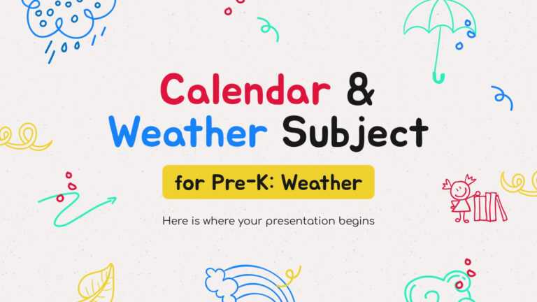Calendar & Weather For Pre K: Weather Google Slides & PPT Intended For ...