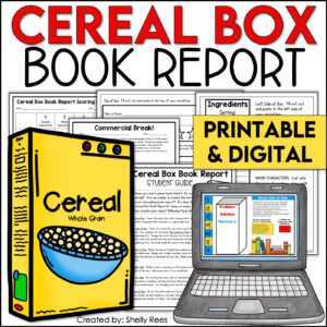 Cereal Box Book Report Template - Rebeccachulew.com