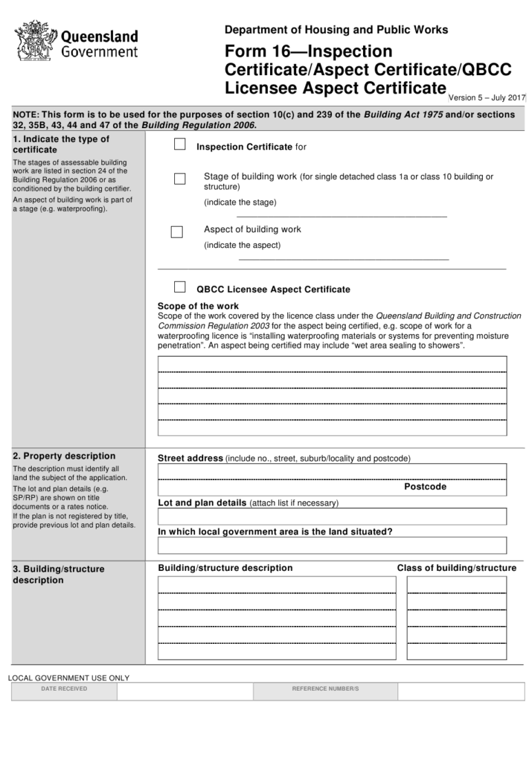 Certificate Of Inspection Template – 10 Recent Pictures For Throughout ...