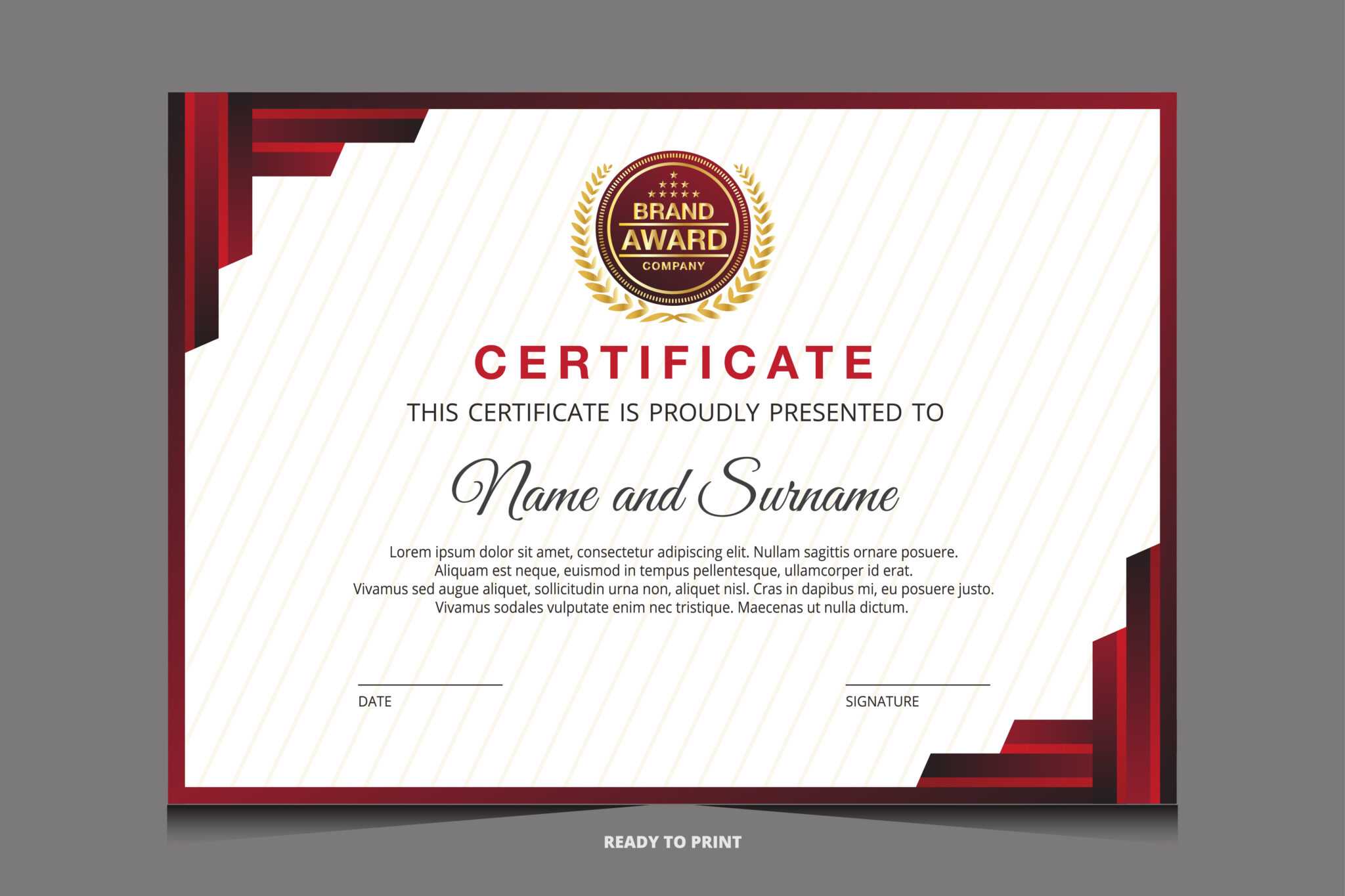 Certificate Template Design - Rebeccachulew.com