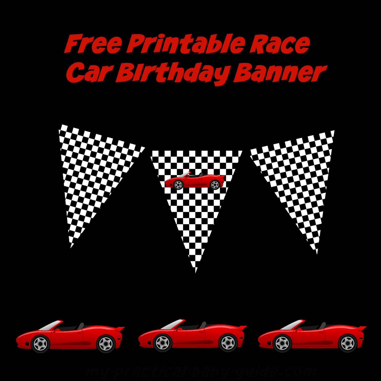 Cars Birthday Banner Template - Rebeccachulew.com