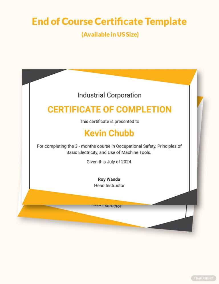 Course Certificate Templates – Design, Free, Download Template ...