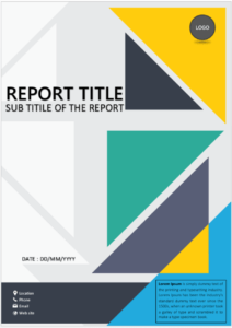 Cover Page Clean fresh Cuts cover page template word office In Report ...