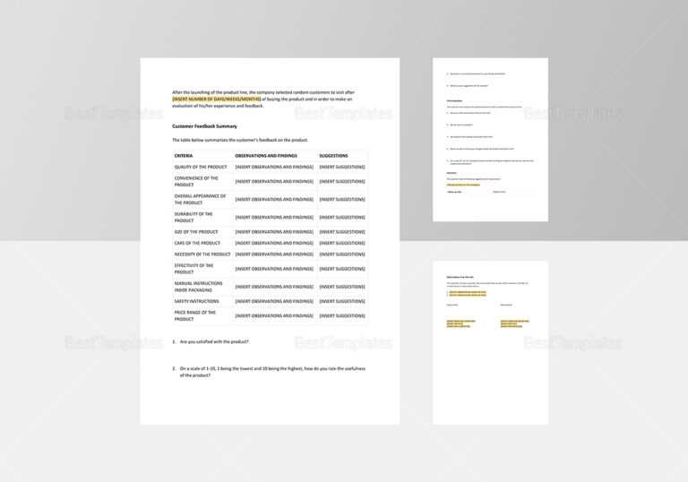 Customer Visit Report Template In Word, Apple Pages Pertaining To ...
