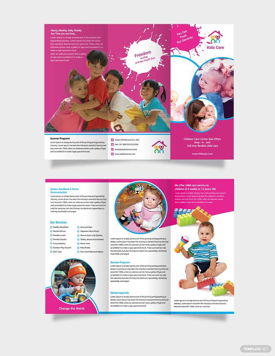Daycare Brochure Template - Rebeccachulew.com
