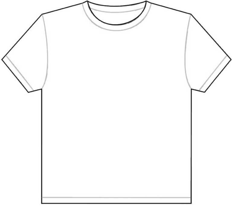 Design A Shirt Template – Clip Art Library Inside Blank Tshirt Template ...