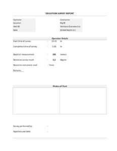 Deviation Survey Report Template – Drilling Templates With Deviation ...