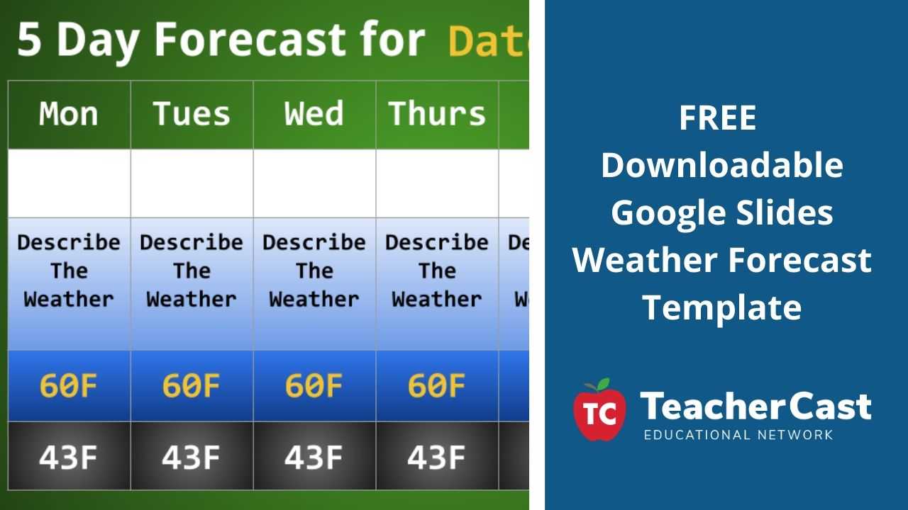 Kids Weather Report Template - Rebeccachulew.com
